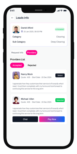 TruelySell - React Native Service Marketplace & Booking Mobile App Addon by dreamstechnologies